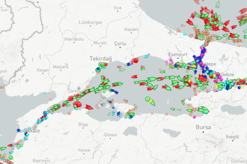 There is a congestion of tankers in the Turkish straits due to the ...