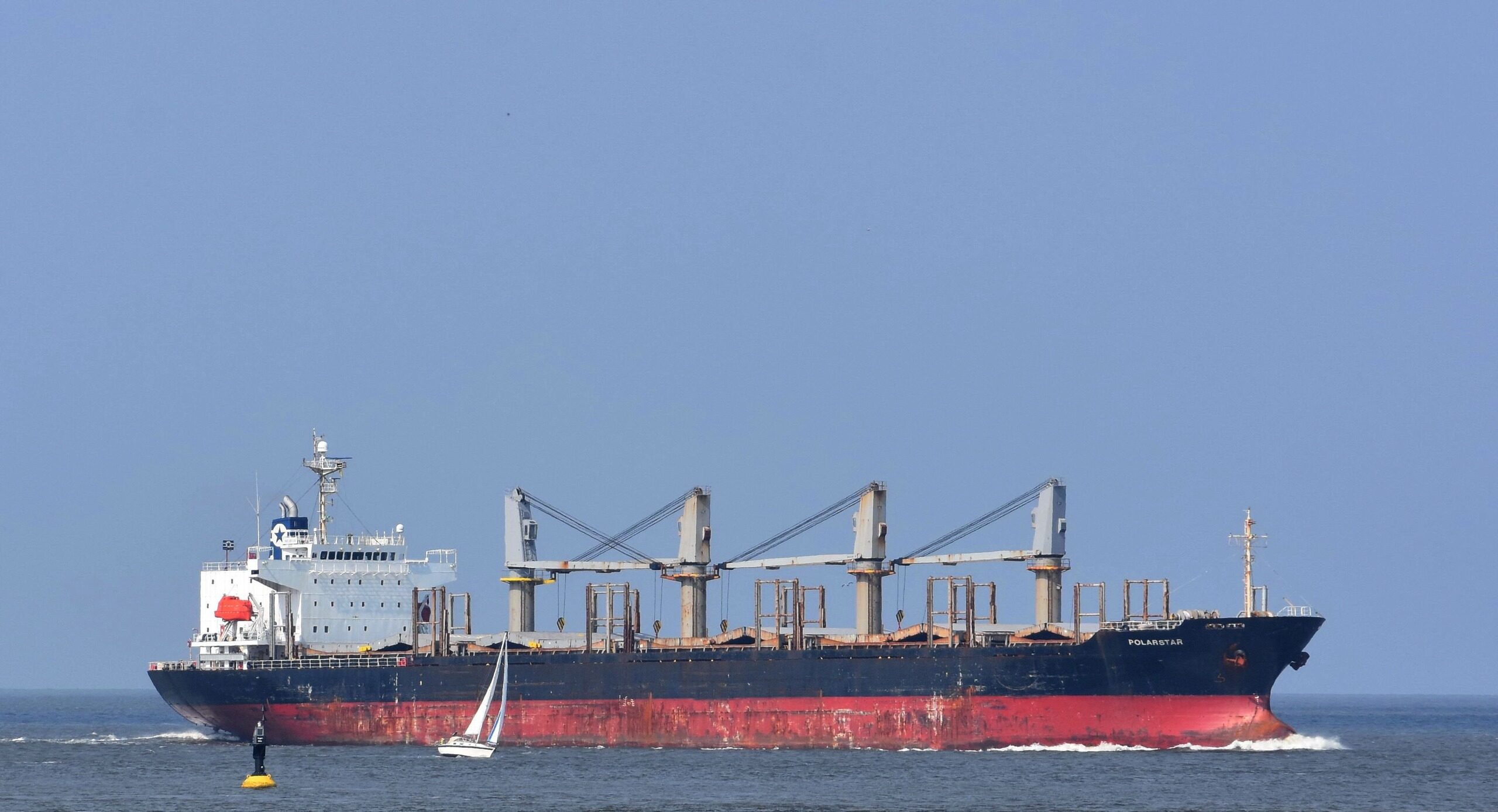 The second vessel successfully passed through the temporary corridor ...