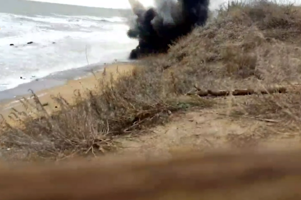 Ukrainian Navy destroyed an anti-ship mine in Odesa Region (video ...