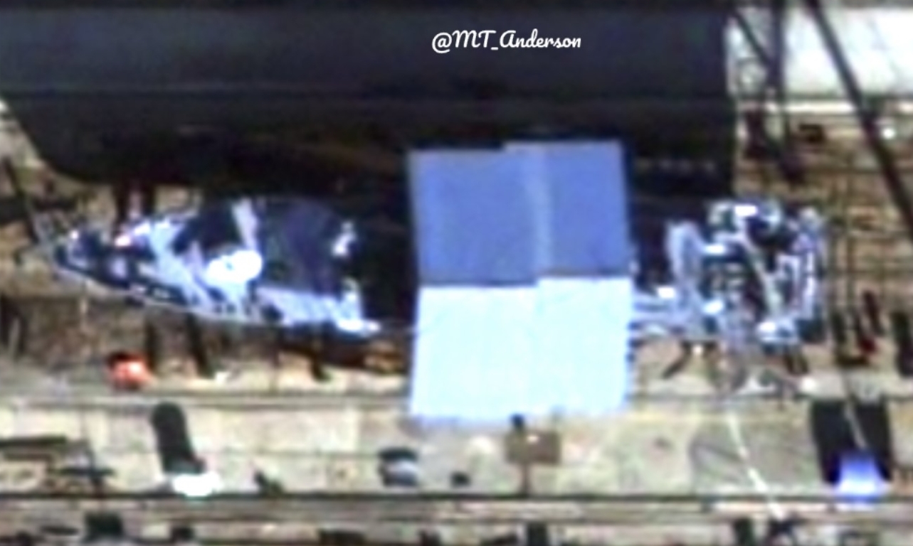 The Russians put the damaged missile ship “Askold” into dry dock ...