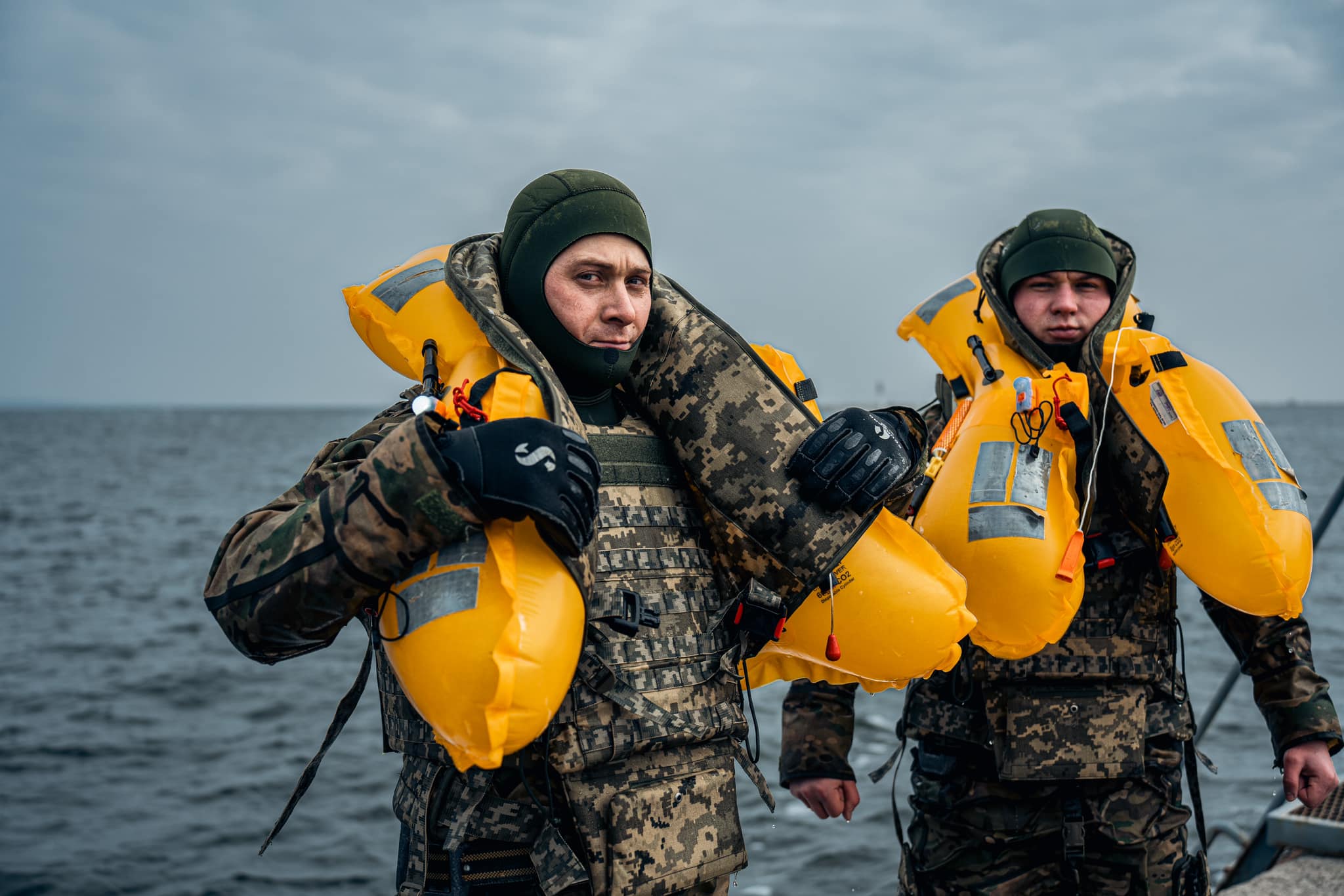 The Ministry of Defense showed tests of "floating body armor" for the ...
