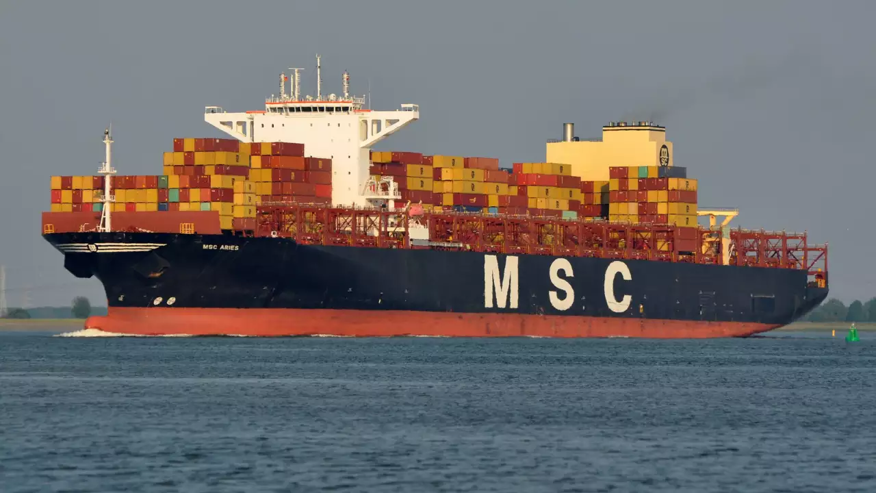 MSC canceled the first flight of the container service to the port of ...