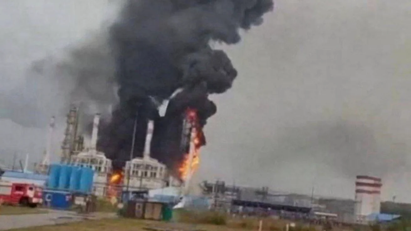 Ukrainian drones hit the port of Ust-Luga in Russia | Ukrainian and ...