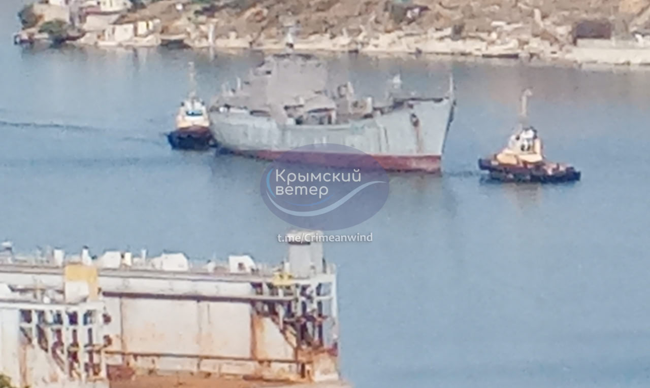 Russia is trying to protect the stricken ship by ferrying it between ...